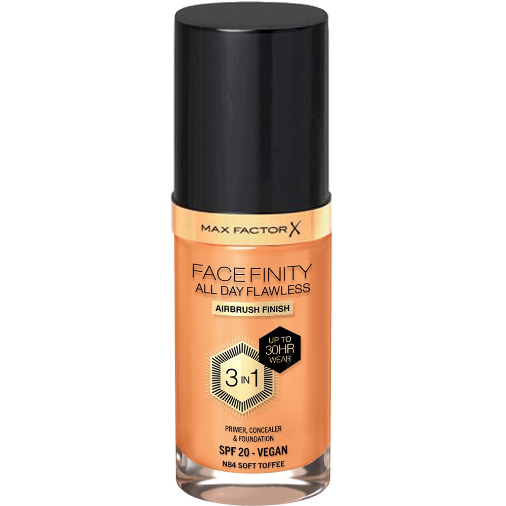 MAX FACTOR Facefinity All day flawless 3in1 Foundation soft toffee ...