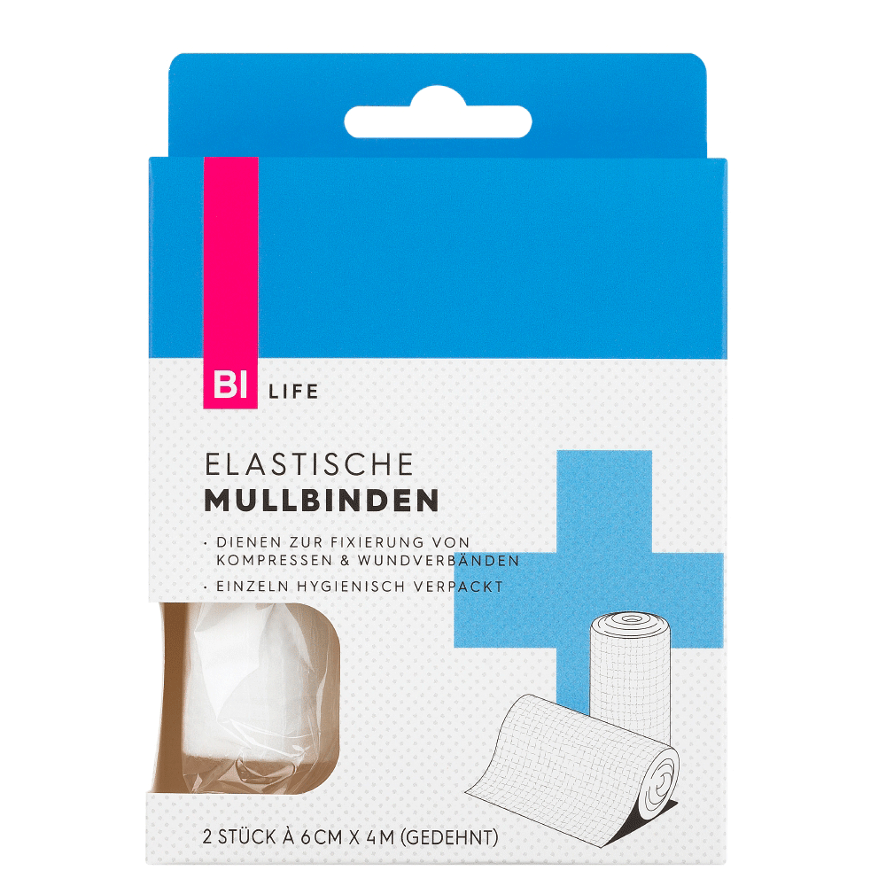 BI LIFE Elastische Mullbinden 4mx6cm online kaufen